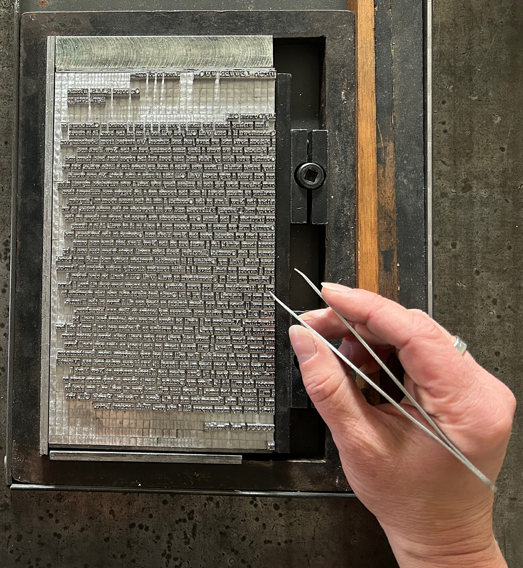 Katie Beard's metal typesetting skills recognised nationally - QEST